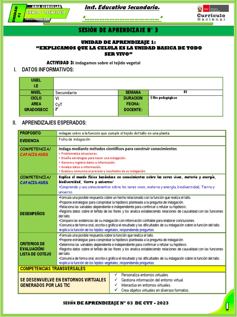 Sesión de C y T | PDF | Ciencia y matemáticas