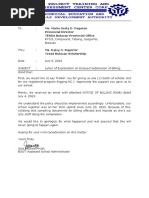 Letter of Intent for Training Seminar | PDF