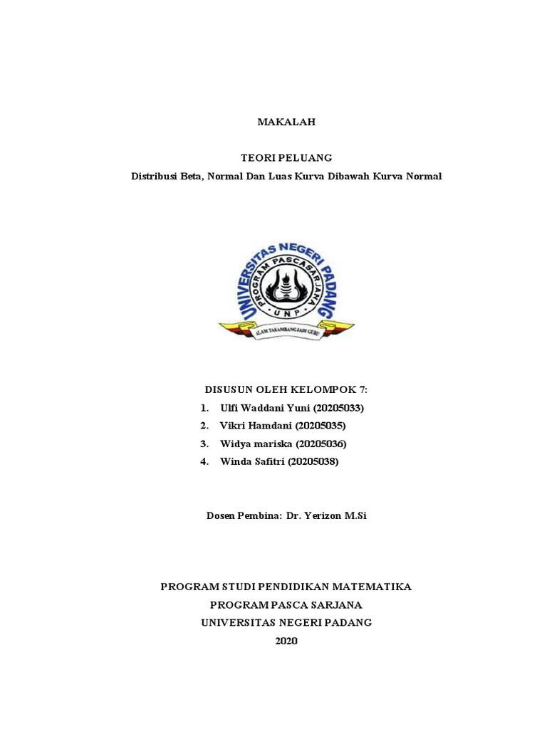 14.distribusi Beta Normal Dan Kurva | PDF