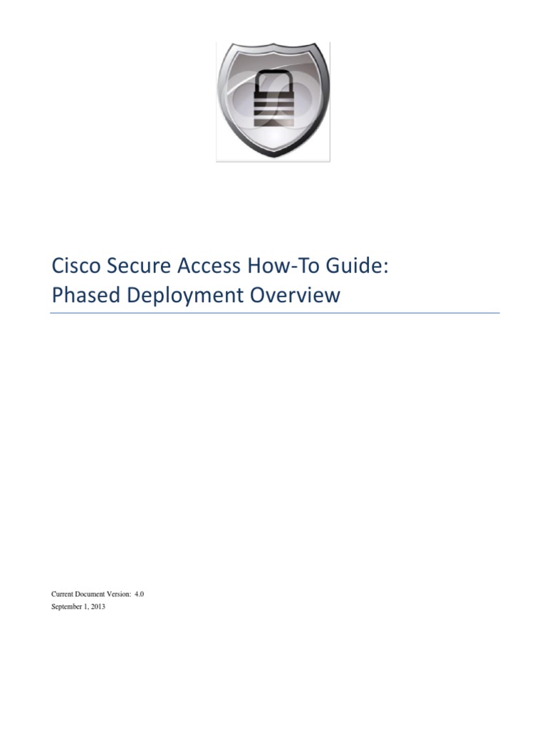 01 Modos de Implementacion - Cisco ISE | PDF | Computer Network ...