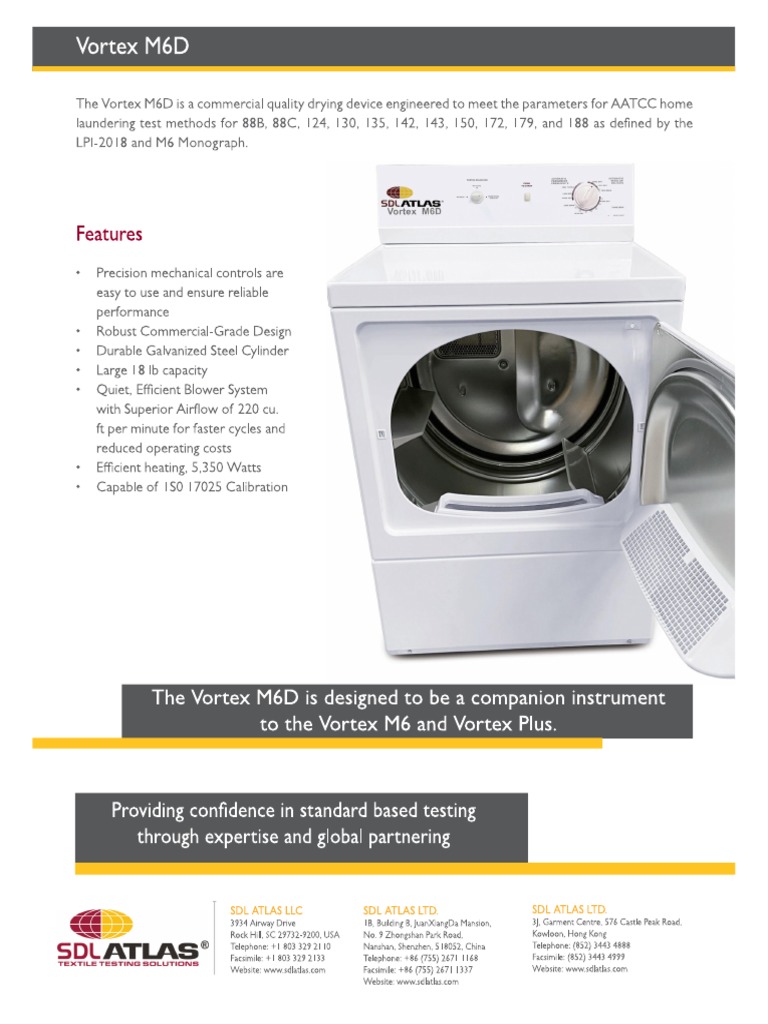 Vortex M6D Dryer | PDF