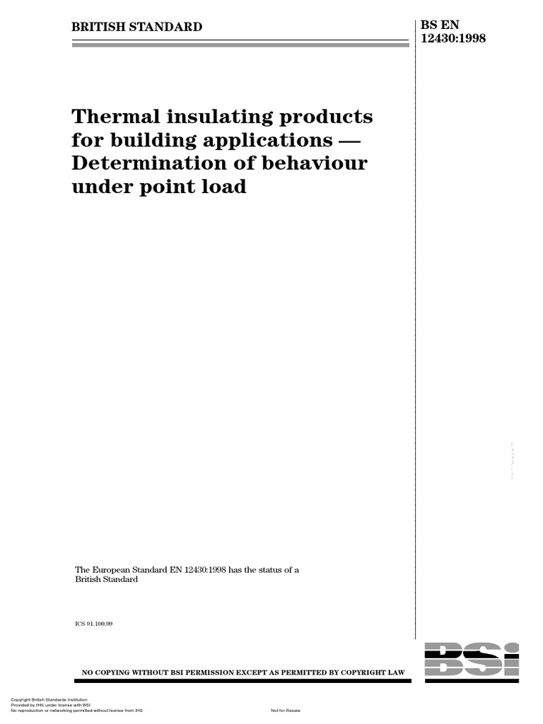 BS EN 12430 - 1998 | PDF