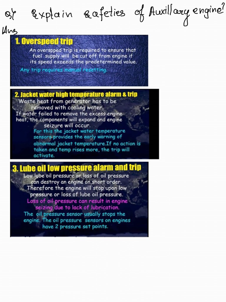 Safety Devices of Comp, Auxiliary Engine & Refrn - 230511 - 122529 | PDF