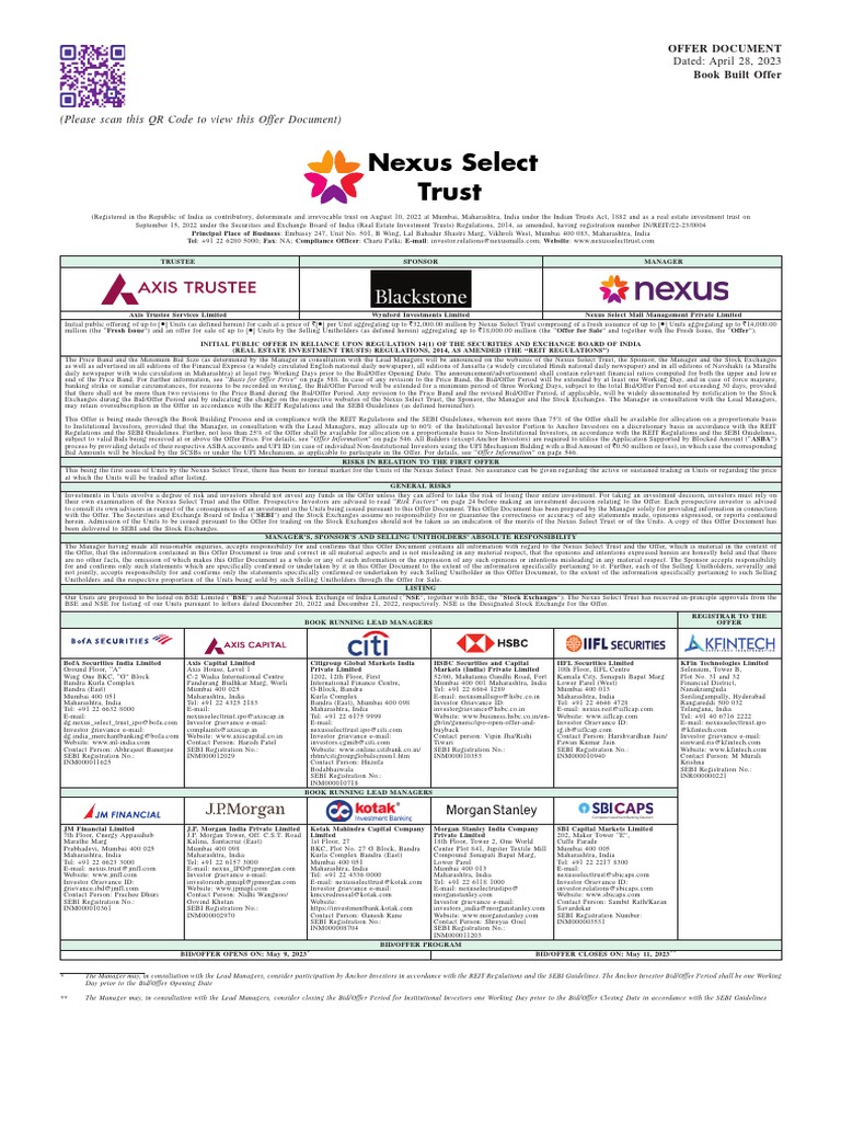 Nexus Select Reit Ipo RHP | PDF