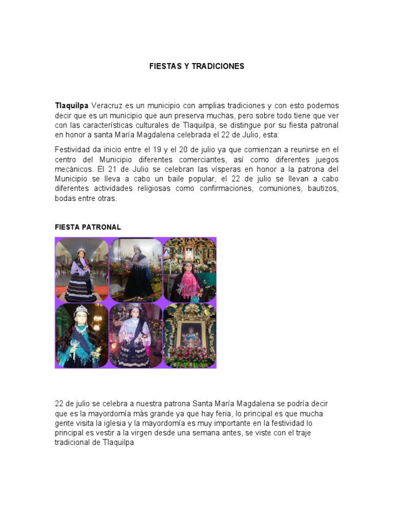 Fiestas y Tradiciones | PDF