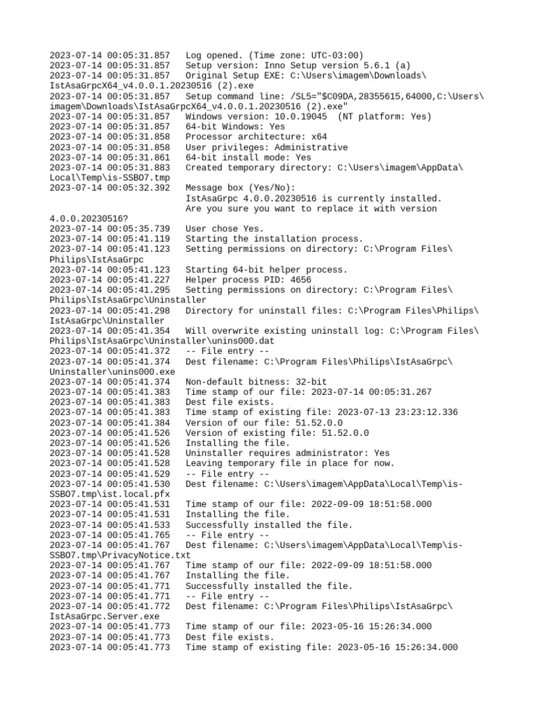 Setup Log 2023-07-14 #001 | PDF | Windows Registry | Computer File