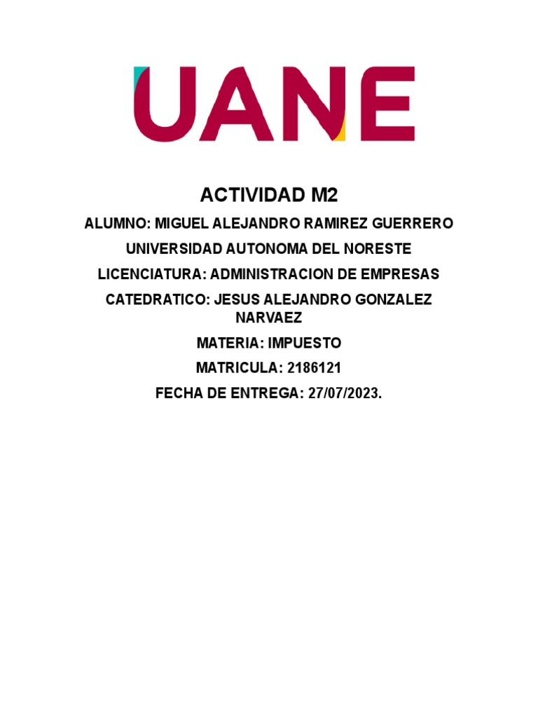 Actividad M2 | PDF