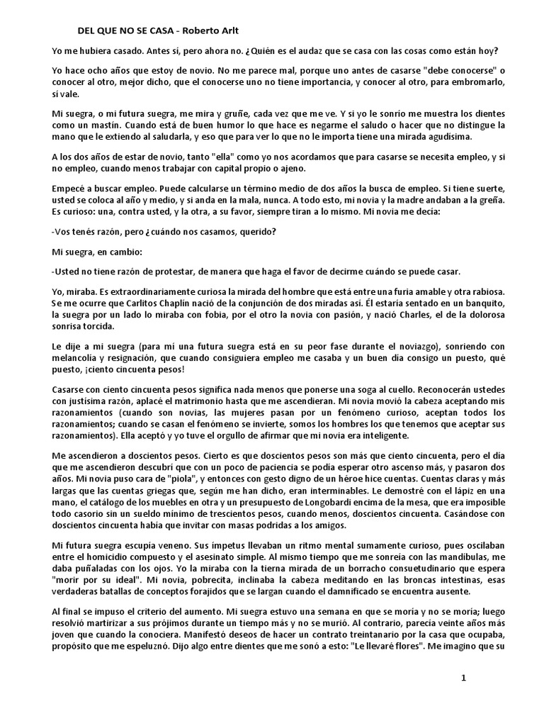 ROBERTO ARLT y A. DOLINA | PDF