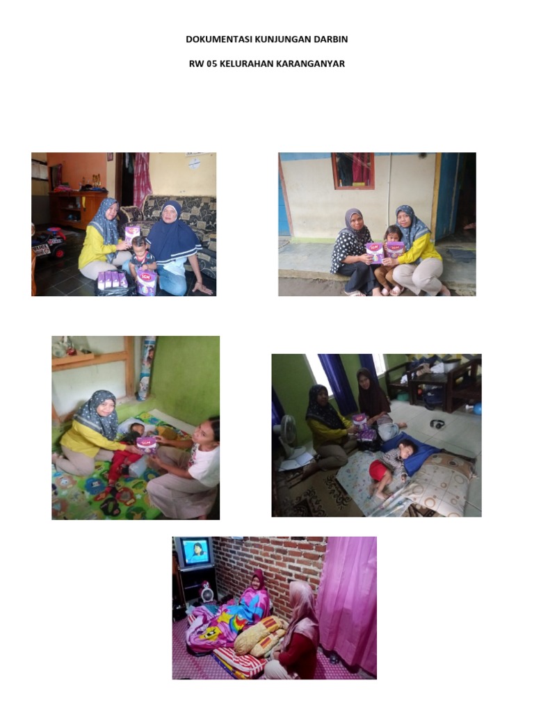 DOKUMENTASI KUNJUNGAN DARBIN Agustus | PDF