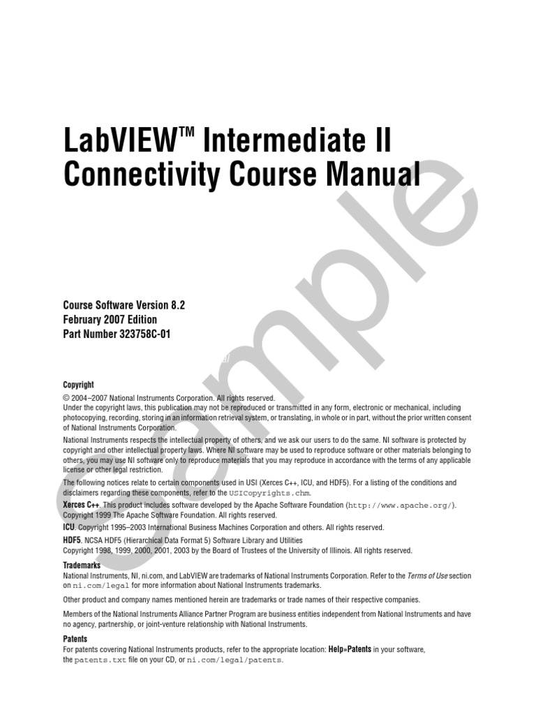 Labview Int 2 Sample | PDF