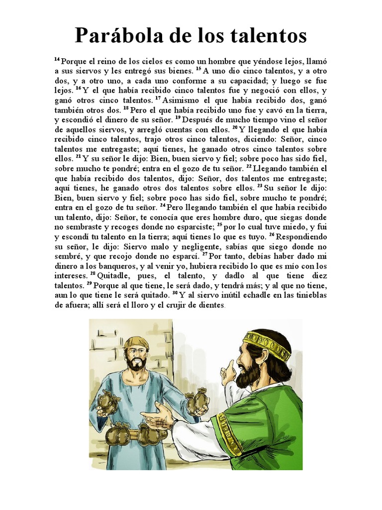 Parábola de los talentos | PDF