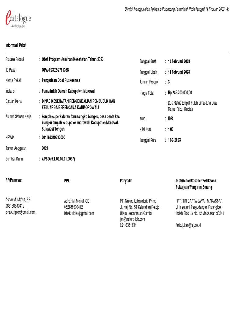 Pt. Natura Laboratoria Prima | PDF