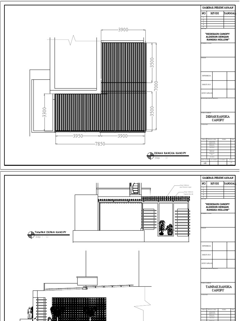 Gambar Renc. Canopy Dengan Bahan ALDERON | PDF