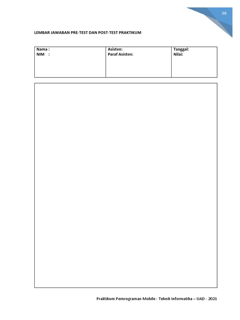 Contoh Lembar Jawab | PDF