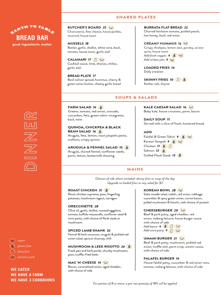 BB Dinner Menu 03.14.2023 WEB | PDF BB Dinner Menu 03.14.2023 WEB | PDF
