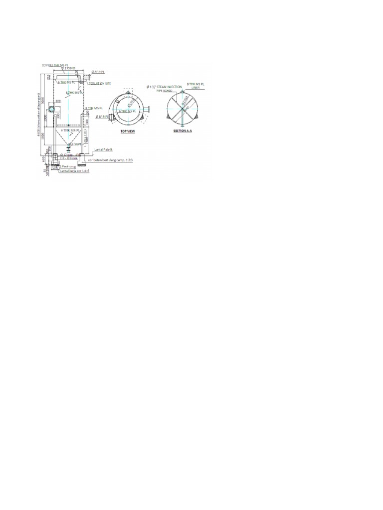 Gambar Teknik Sand Trap Tank | PDF