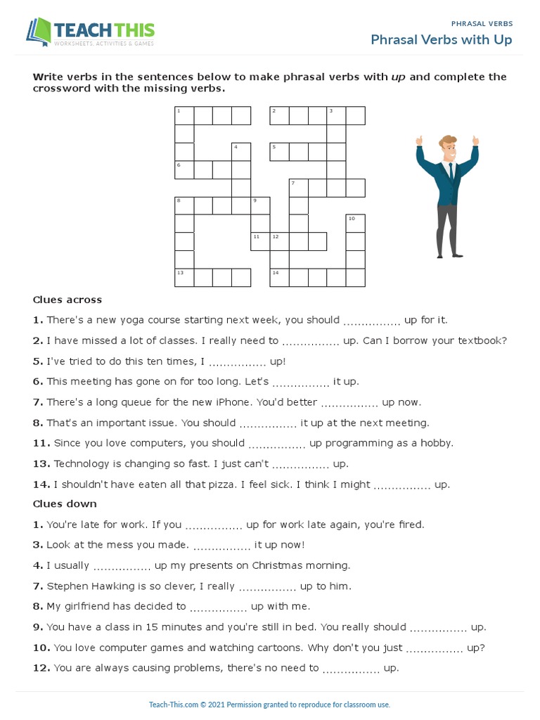 TASK 1-Phrasal Verbs With Up- Student | PDF