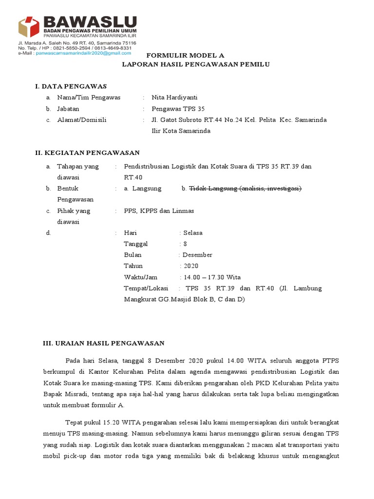 Form A Logistik | PDF