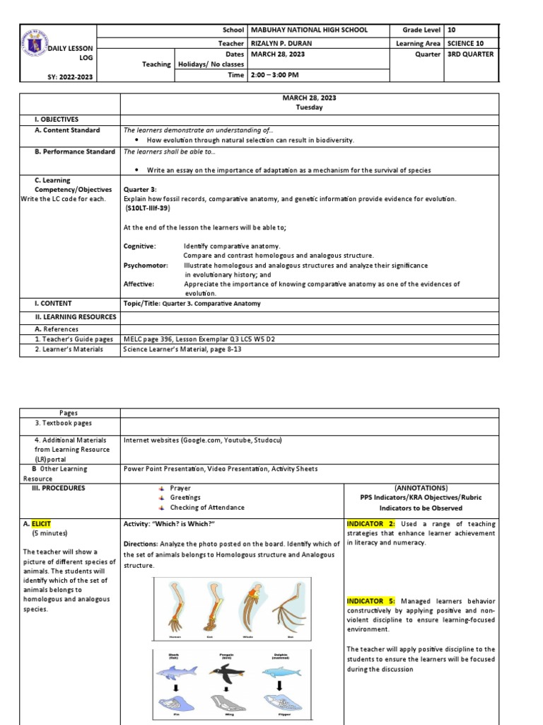 Final Cot For 3RD Quarter | PDF