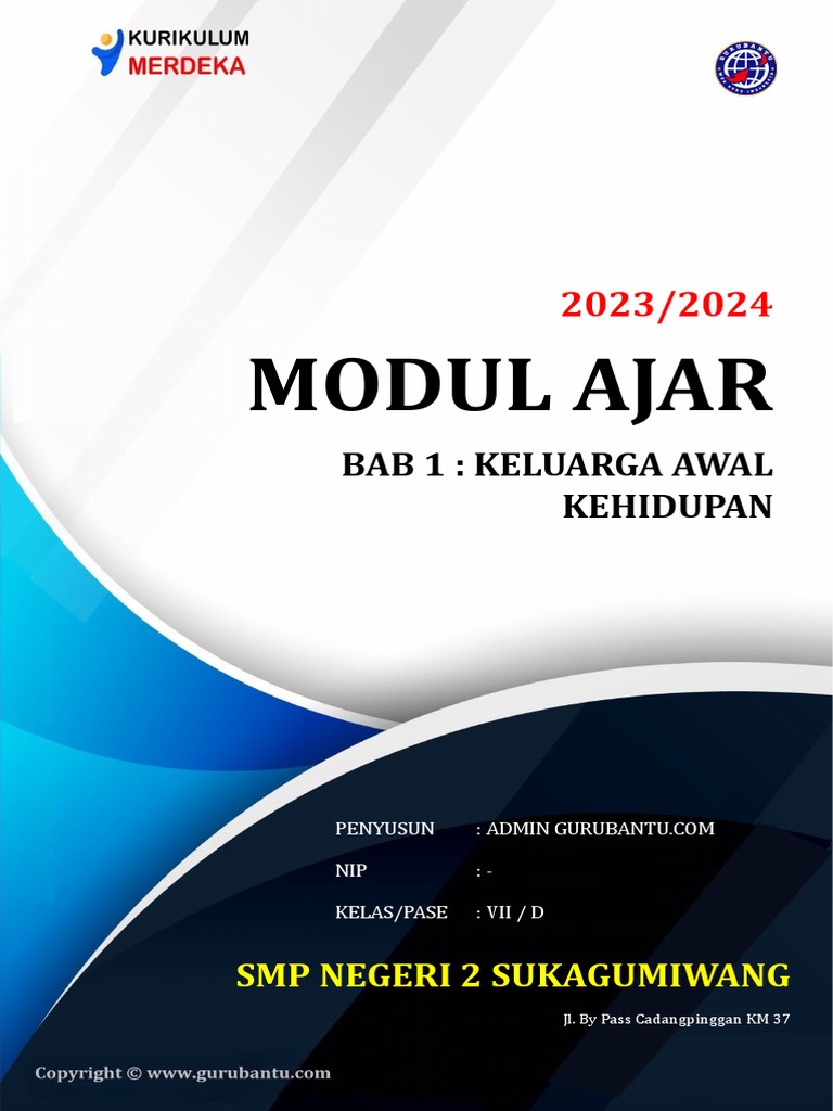 Modul Ajar Kelas 7 Sem 1 | PDF | Sains & Matematika