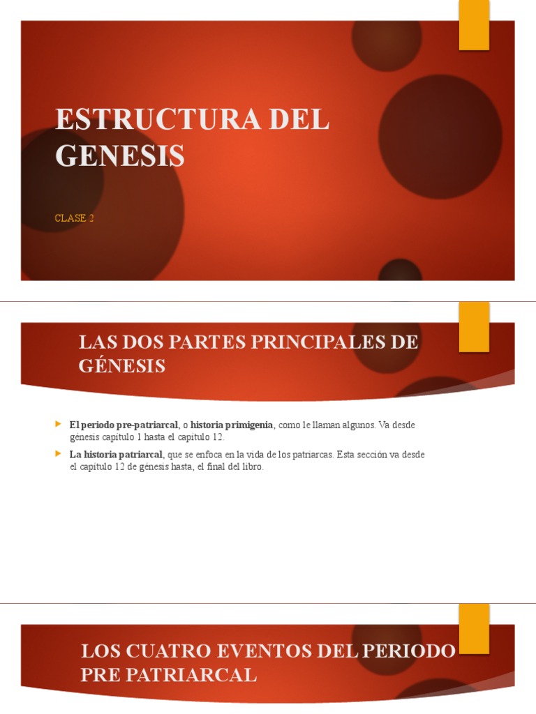 Estructura General Del Libro de Génesis | PDF