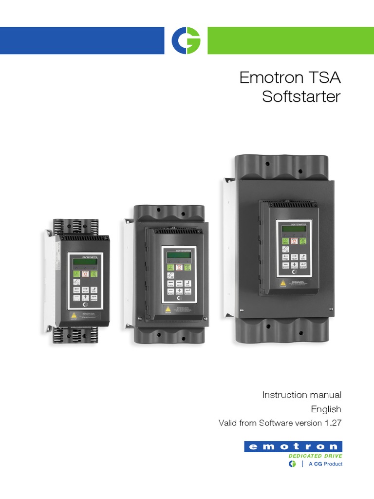 Emotron Tsa Softstarter Manual | PDF