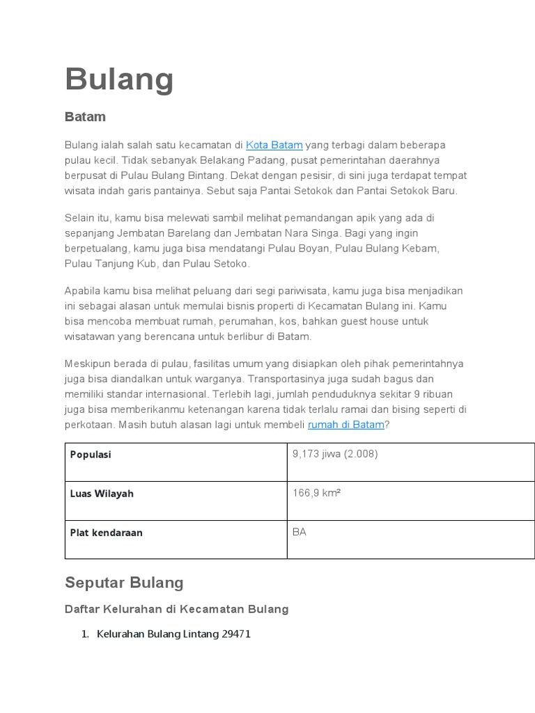 Bulang | PDF