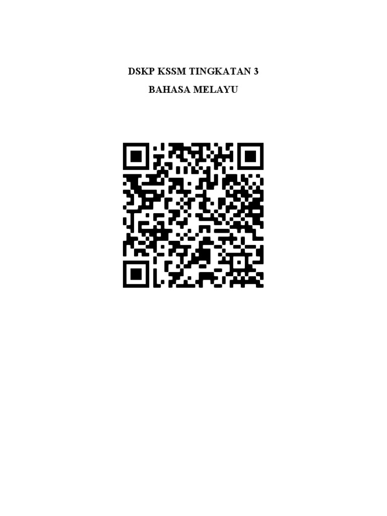 QR Code DSKP KSSM Ting 3,4,5 | PDF
