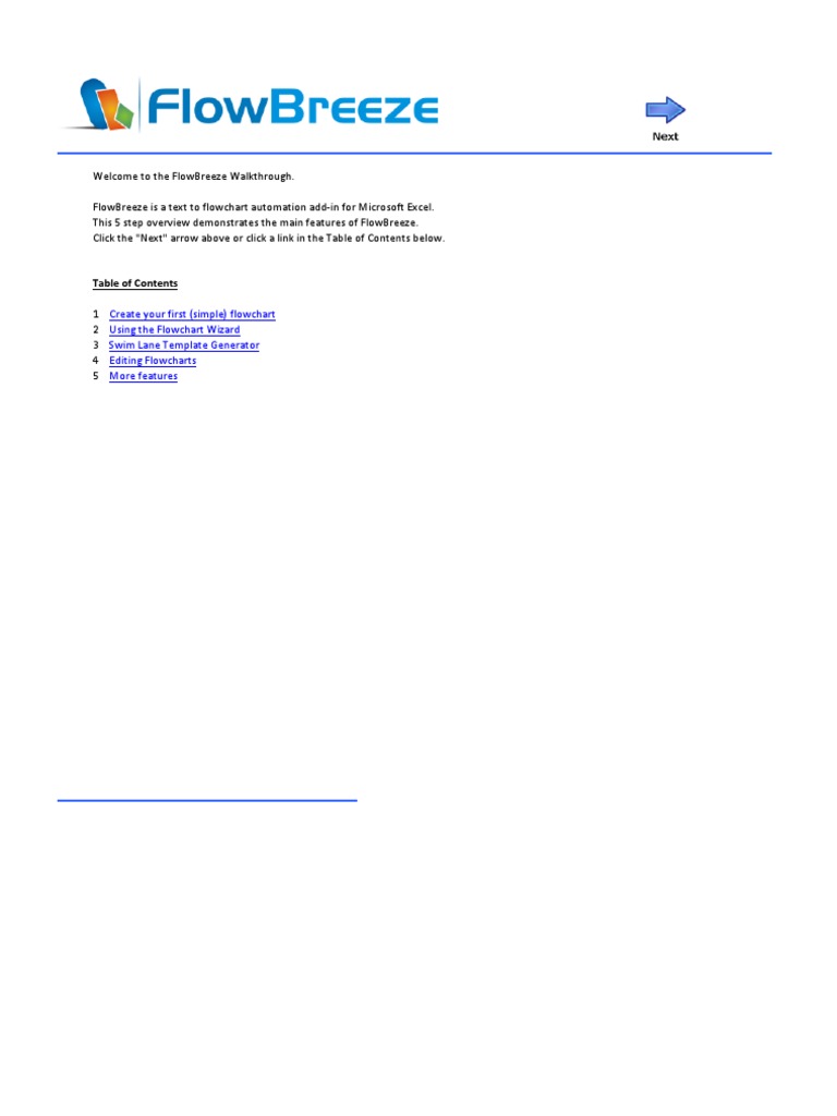 Create Your First (Simple) Flowchart Using The Flowchart Wizard Editing ...