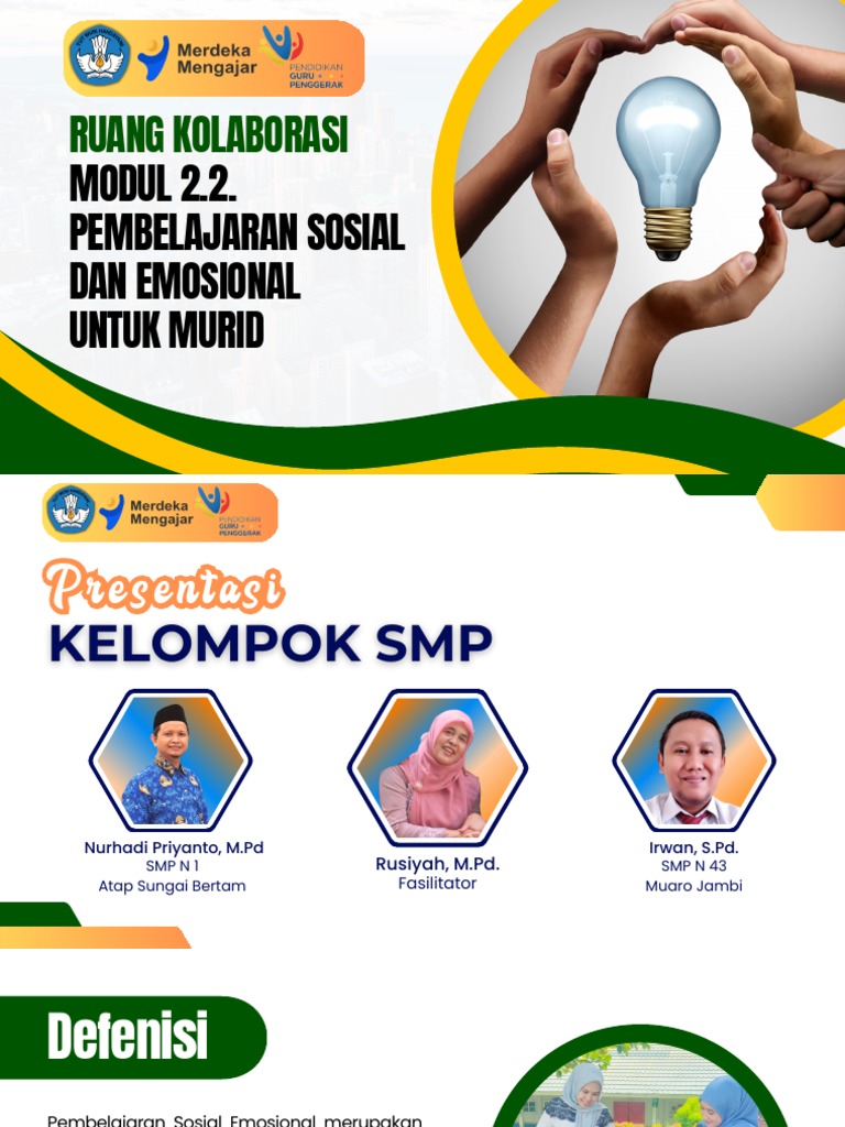 Ruang Kolaborasi Modul2.2. Pembelajaran Sosial Dan Emosional | PDF