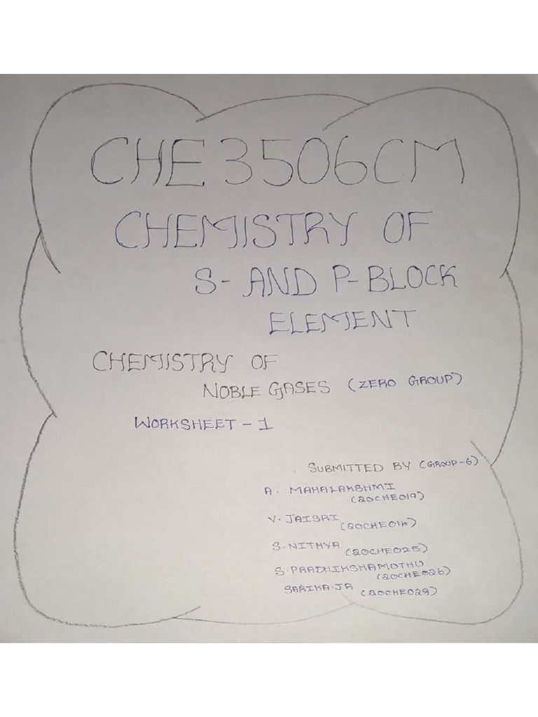 Zero Group Elements Worksheet | PDF