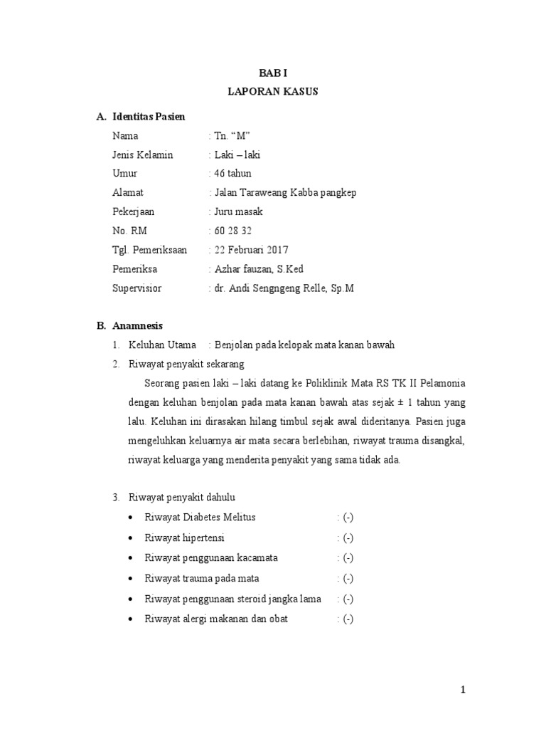 Lapsus Dakriosistititis | PDF