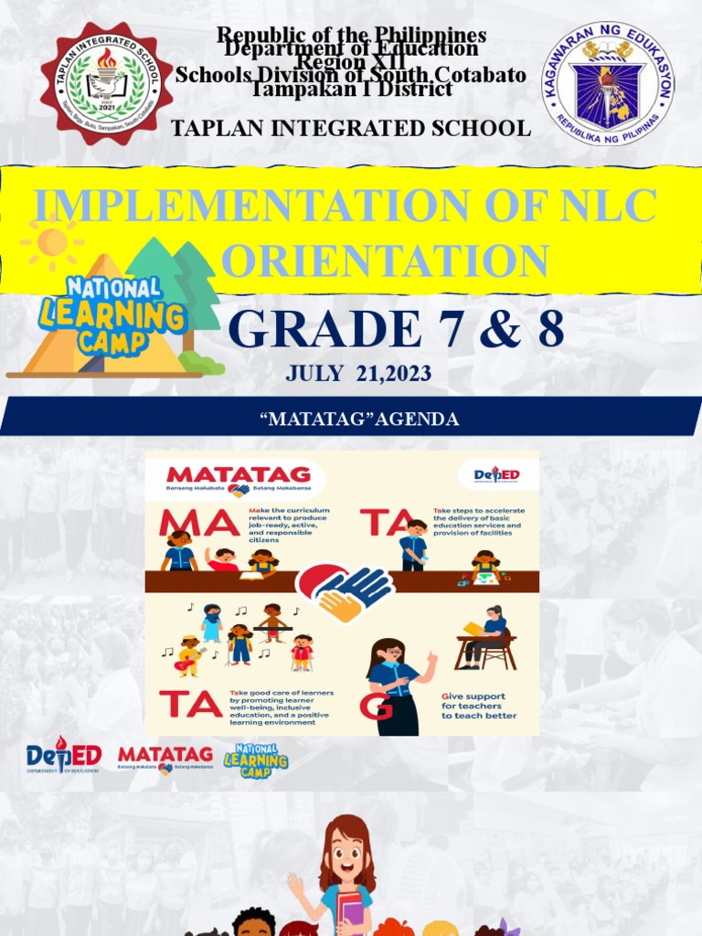 NLC Orientation for Grades 7 & 8 | PDF