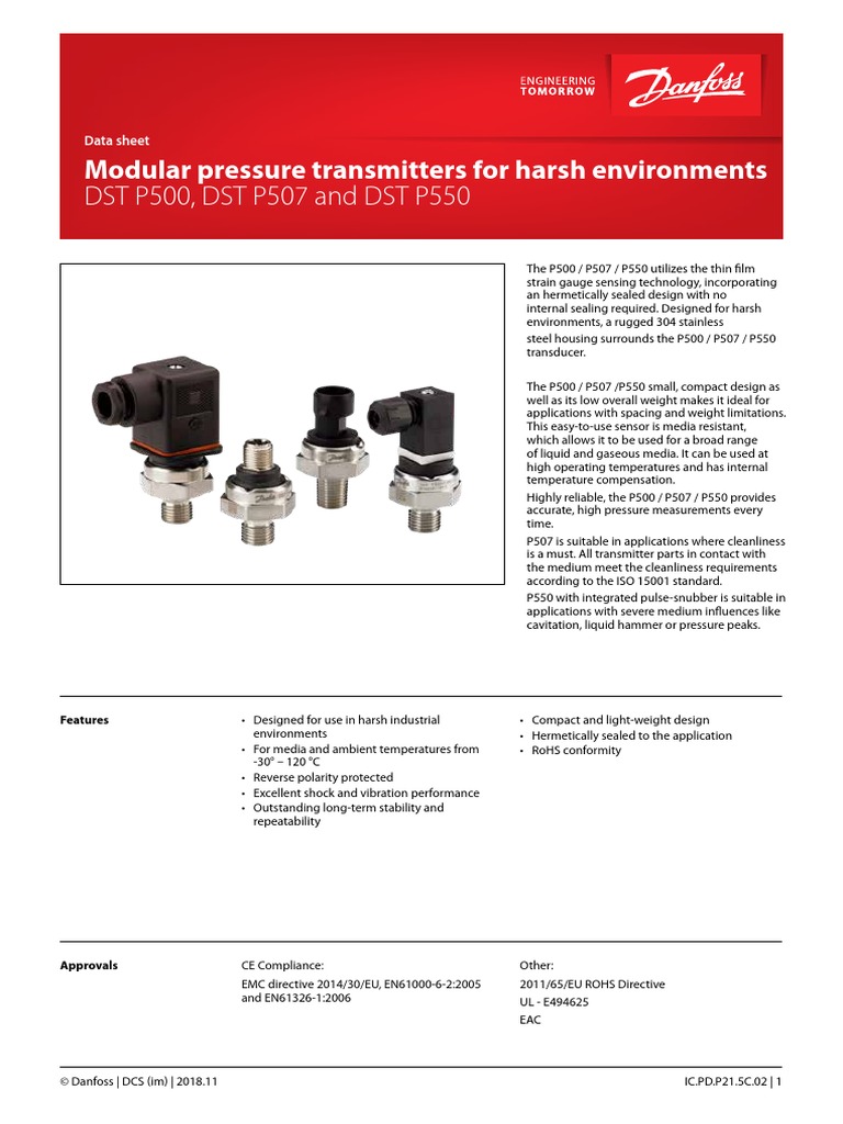 Danfoss P500 | PDF | Electrical Connector | Electromagnetism