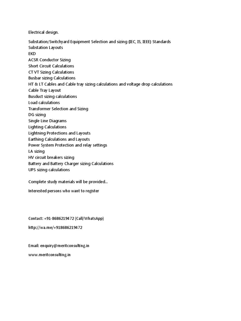 Electrical Design | PDF