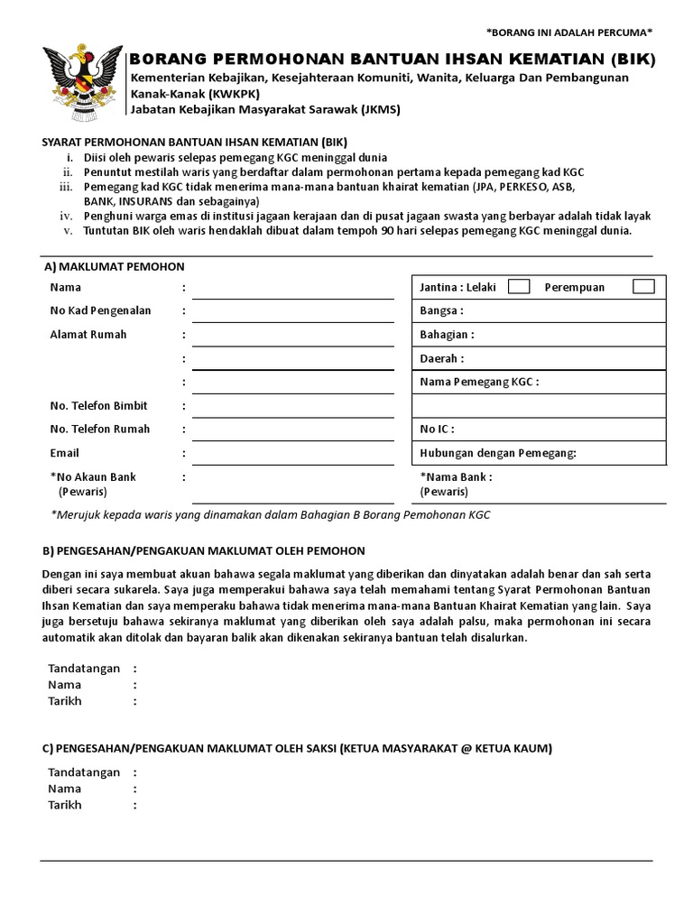 Bantuan Ihsan Kematian 2 | PDF | Hukum