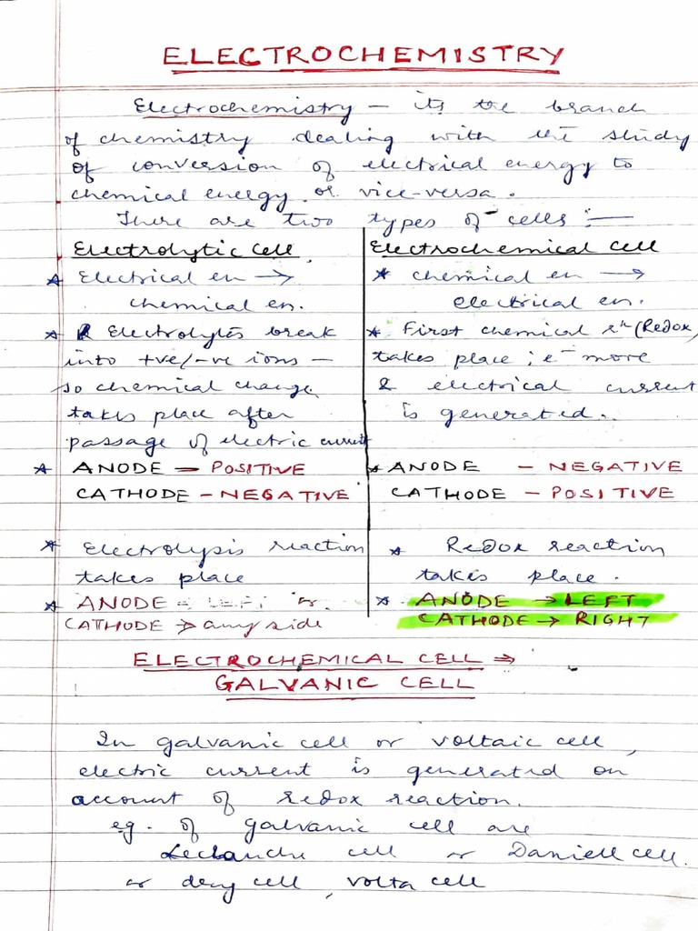 Electrochemistry Part 1, Galvanic Cell | PDF