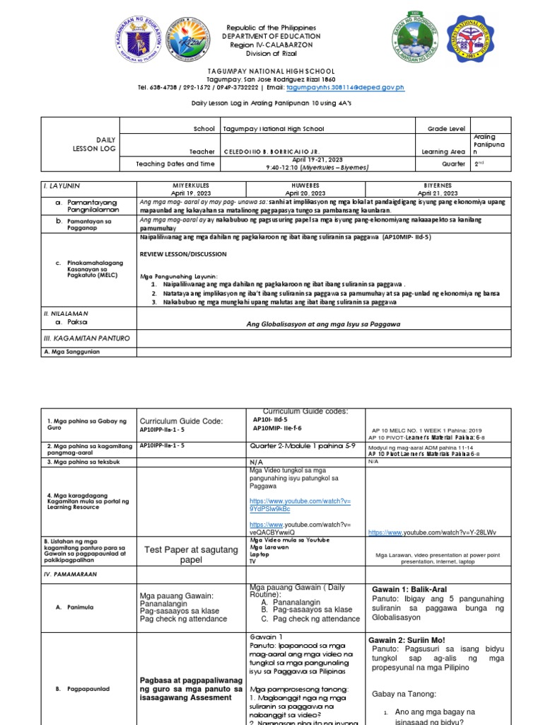 DLP 2nd Quarter | PDF