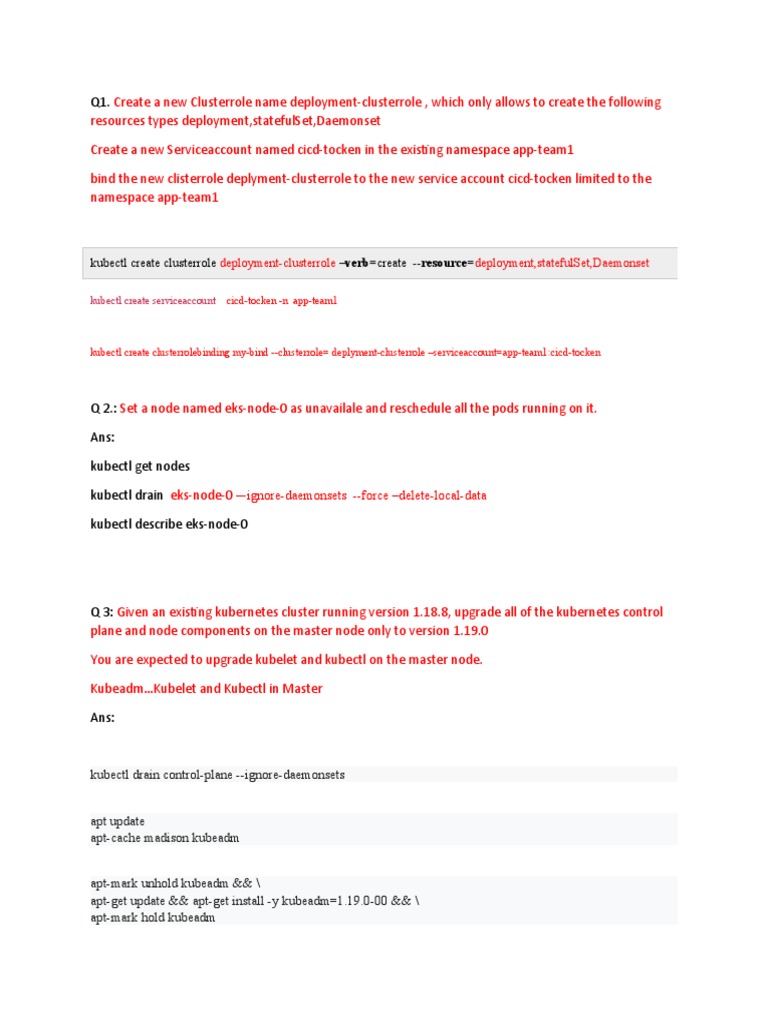 CKA Docs | PDF | System Software | Computer Networking