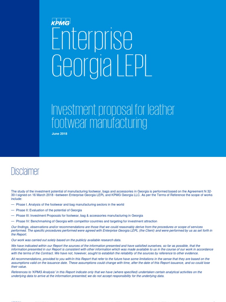 Investment Proposal For Leather Footwear Manufacturing | PDF