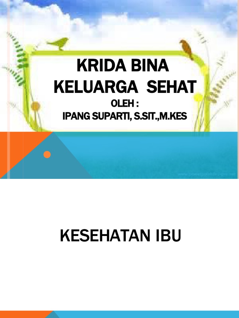 Krida Bina Keluarga Sehat | PDF