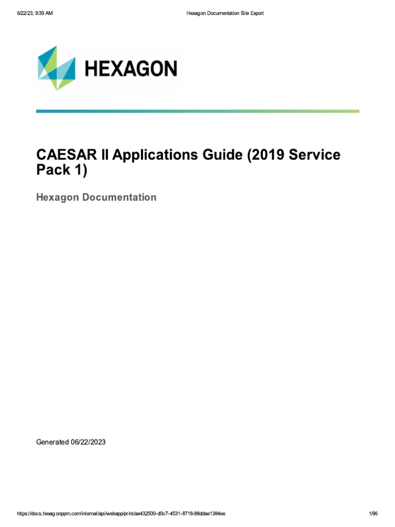 Caesar II - Tutorial Examples | PDF