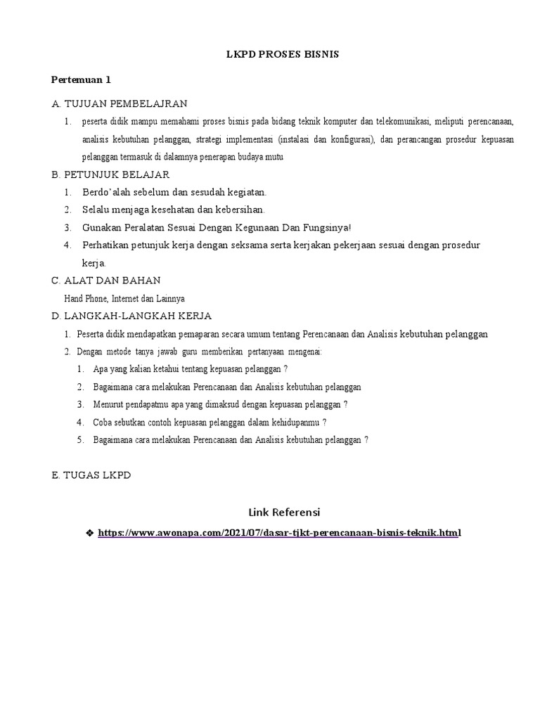 LKPD - PROBIS - Pertemuan 3 | PDF | Karier & Perkembangan | Seni