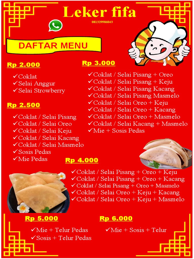 Menu Leker | PDF