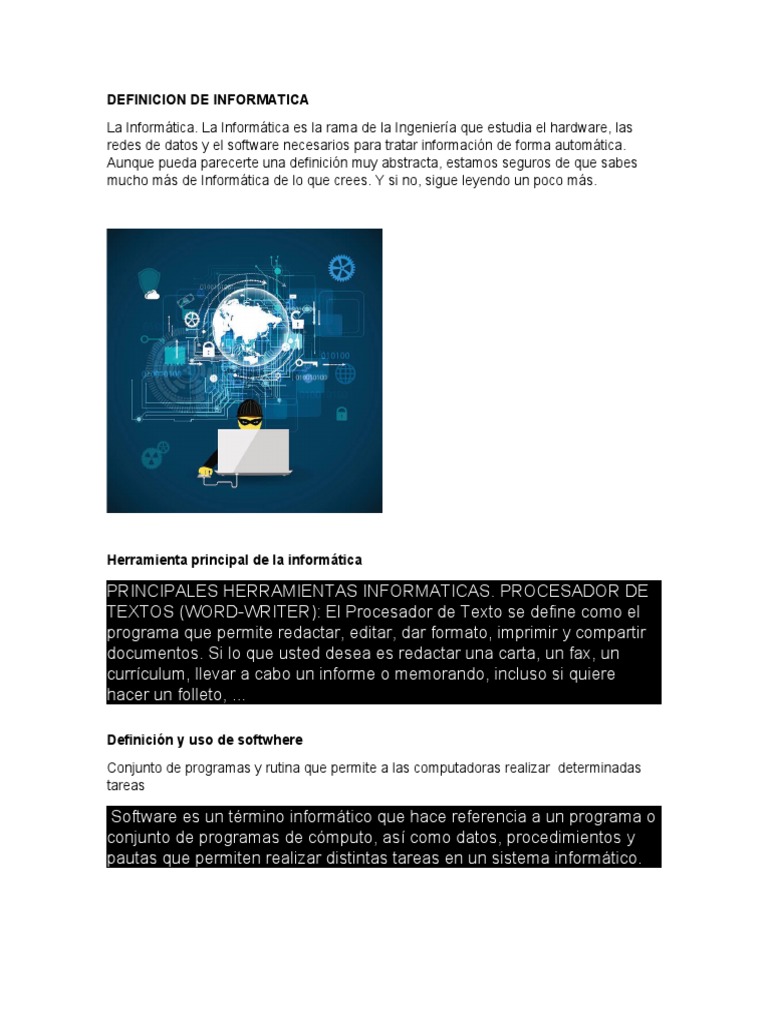 Definicion de Informatica | PDF