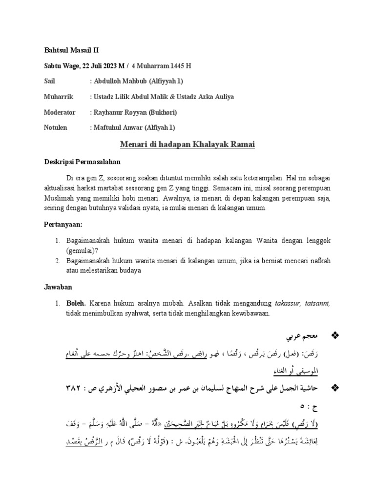 Bahtsul Masail II | PDF