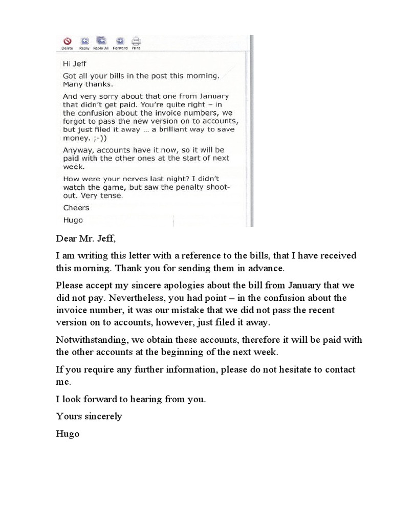 Rewriting The Informal Letter | PDF