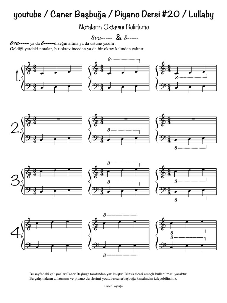 Piyano Dersi20 Caner Başbuğa | PDF