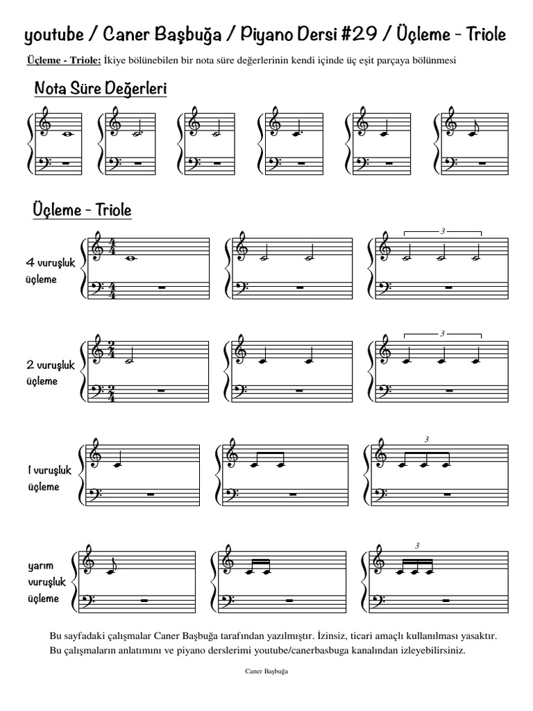 Piyano Dersi29 Caner Başbuğa | PDF