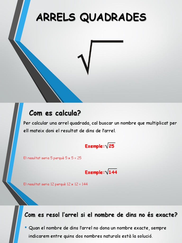 6. Arrels quadrades | PDF